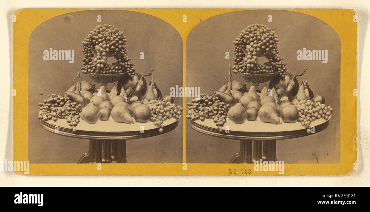 Table full of fruits. Benjamin West Kilburn (American, 1827 - 1909 ...