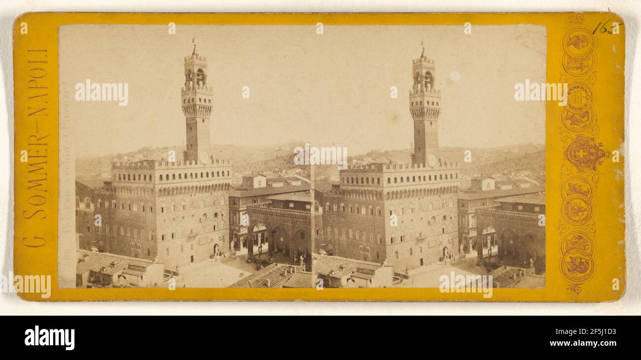 Palazzo vechio (Firenze). Giorgio Sommer (Italian, born Germany, 1834 ...