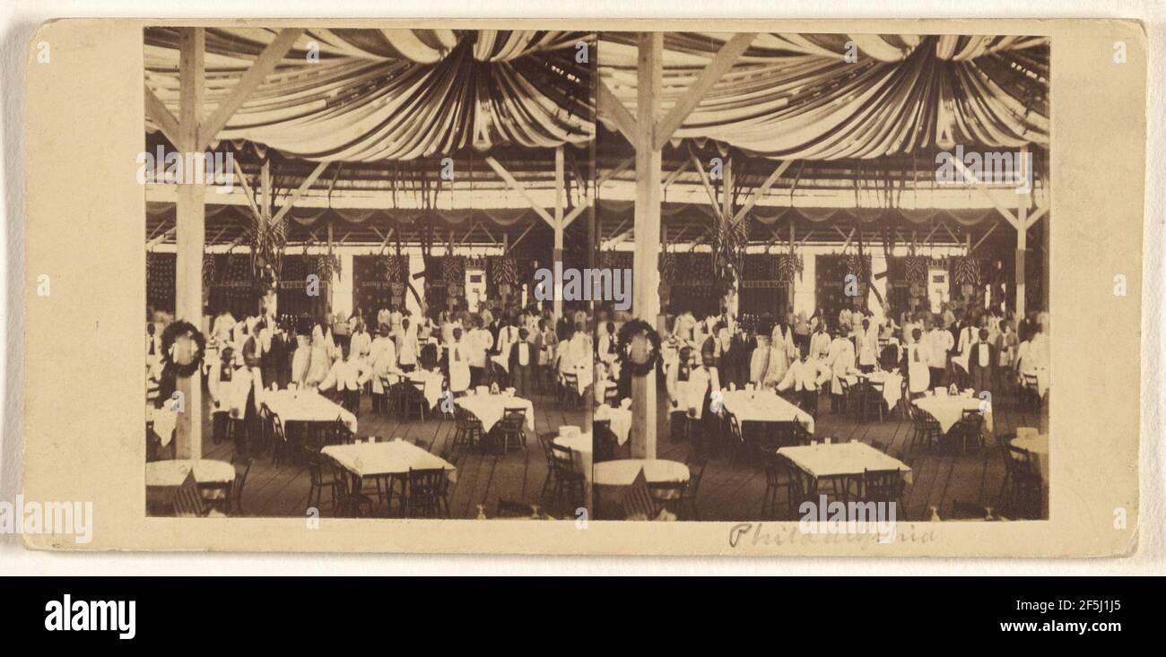 The Large Dining Room. Great Central Fair, Philadelphia, June, 1864 ...