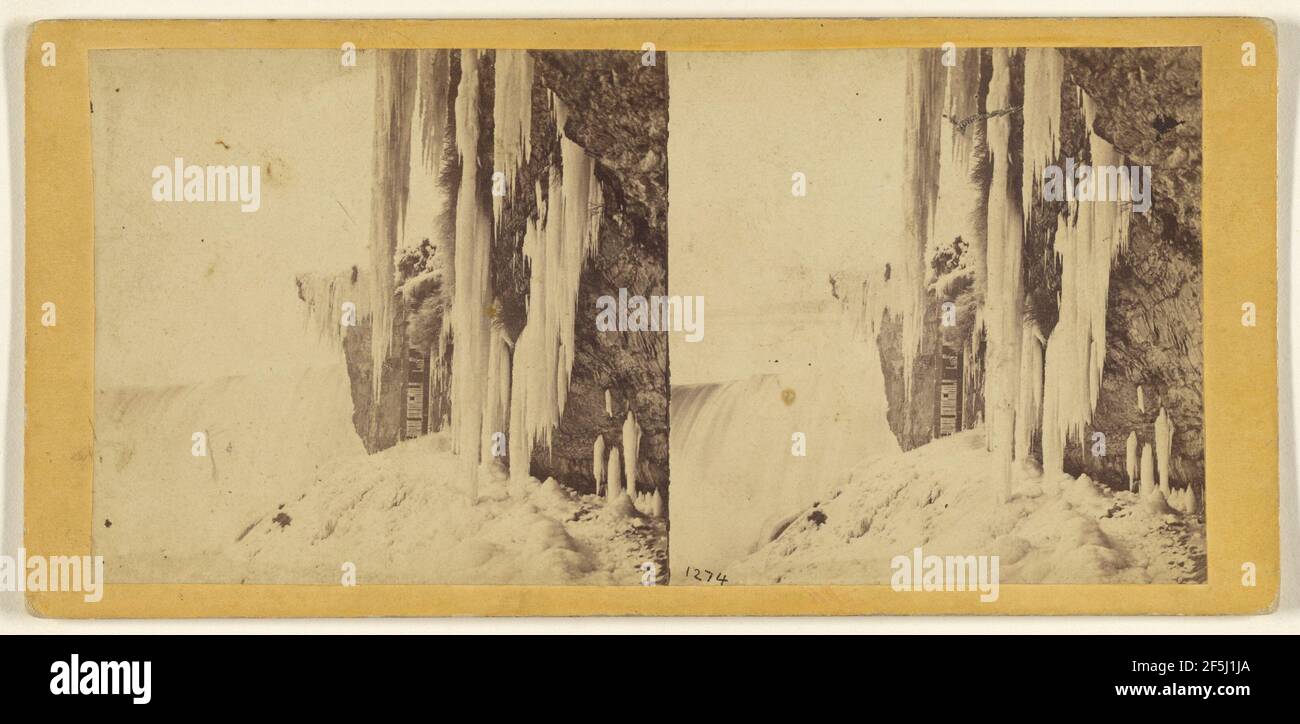 Niagara in Winter.. Edward Anthony (American, 1818 - 1888 Stock Photo ...