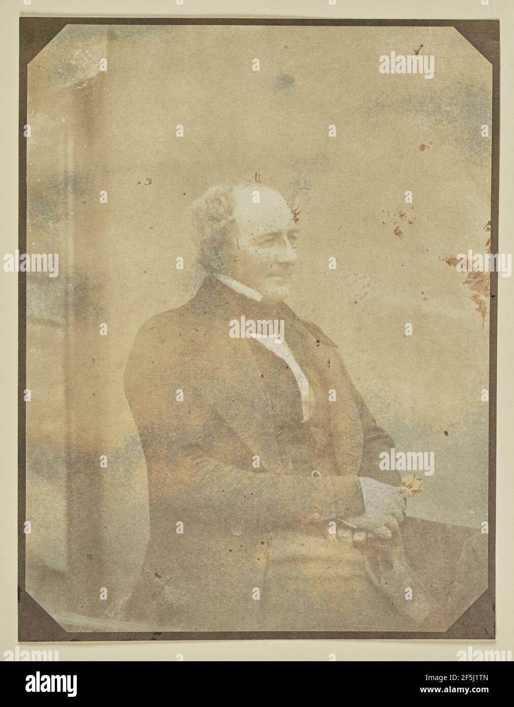 Portrait of a Seated Man with Hands Clasped. Hippolyte Bayard (French ...