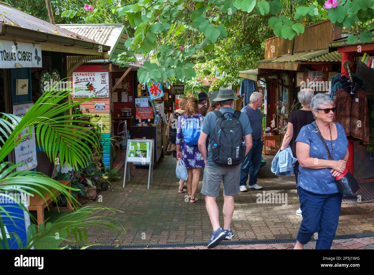 At the Kuranda Original Rainforest Markets Stock Photo - Alamy