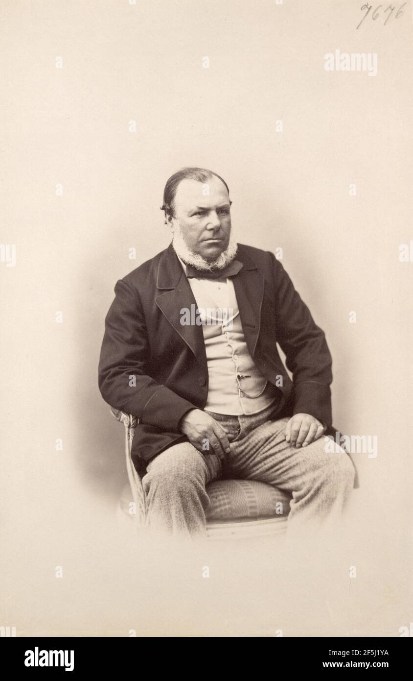 Portrait of a Seated Man. Gustave Le Gray (French, 1820 - 1884 Stock ...