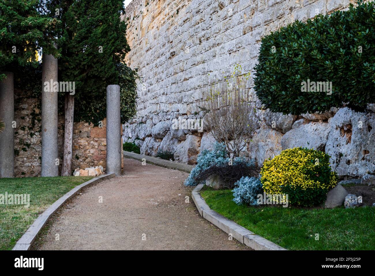 Roman wall of Tarragona, Tarraco, Catalonia, Spain. UNESCO World ...