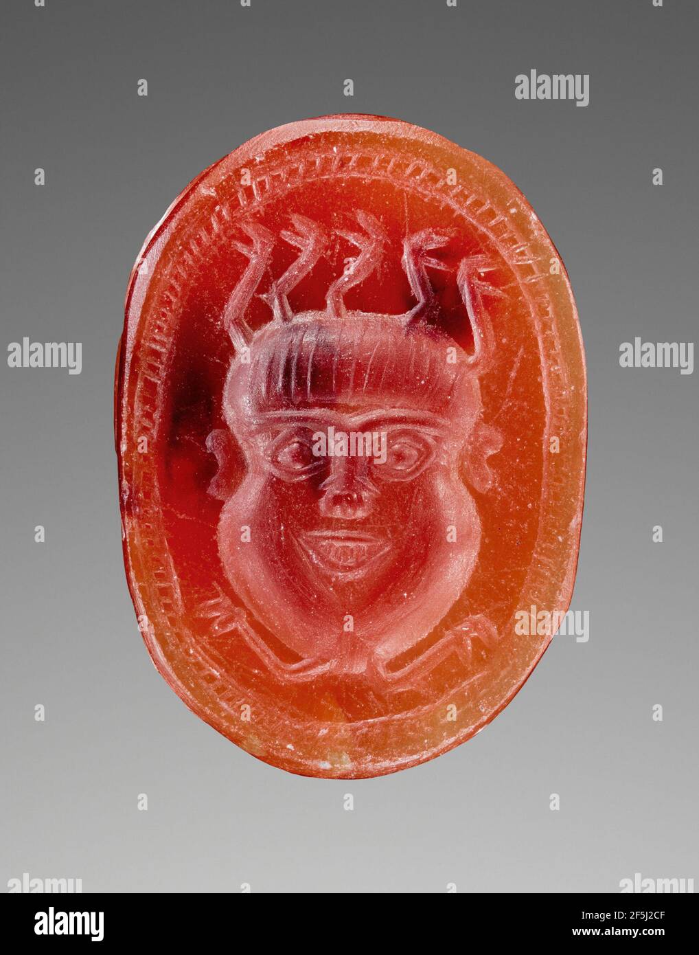 Engraved Scarab with Head of a Gorgon. Unknown Stock Photo - Alamy