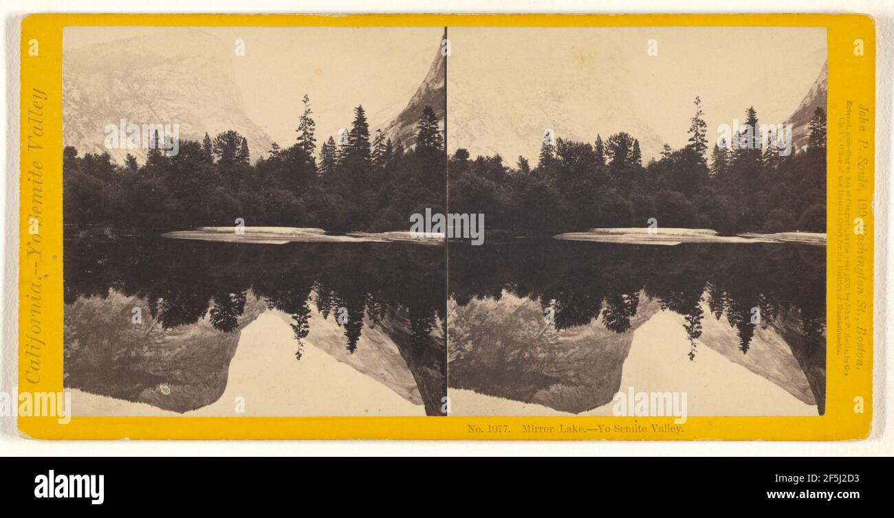 Mirror Lake. - Yo Semite Valley.. John P. Soule (American, 1827 - 1904 ...