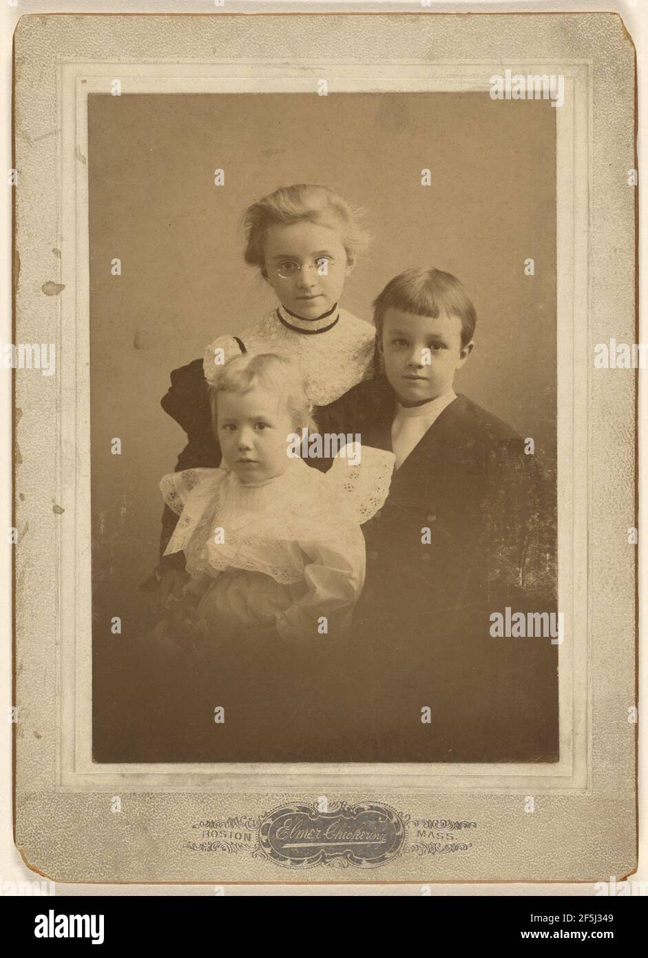 Three children. Elmer Chickering (American, 1857 - 1915 Stock Photo - Alamy