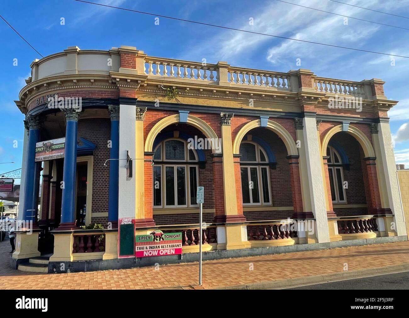 View of the Old Union Bank of Australia building, built in 1910 with a ...