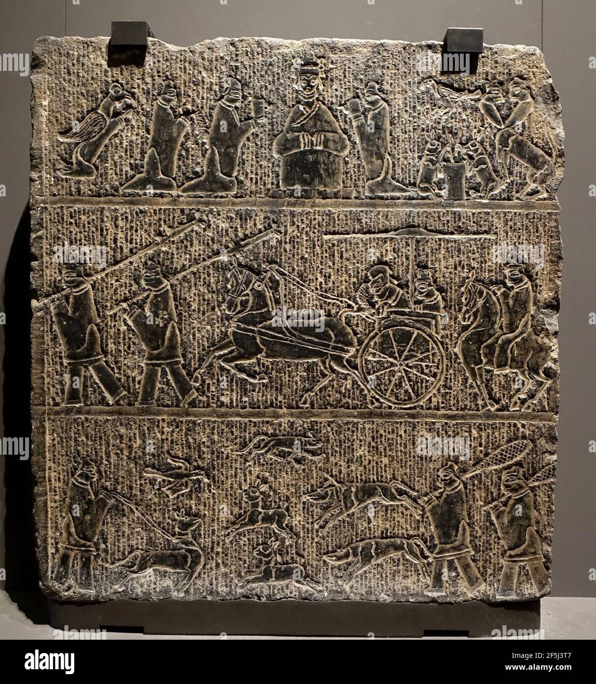 Queen Mother of the West, chariot, & hunting, excavatedfrom Jinyangshan ...