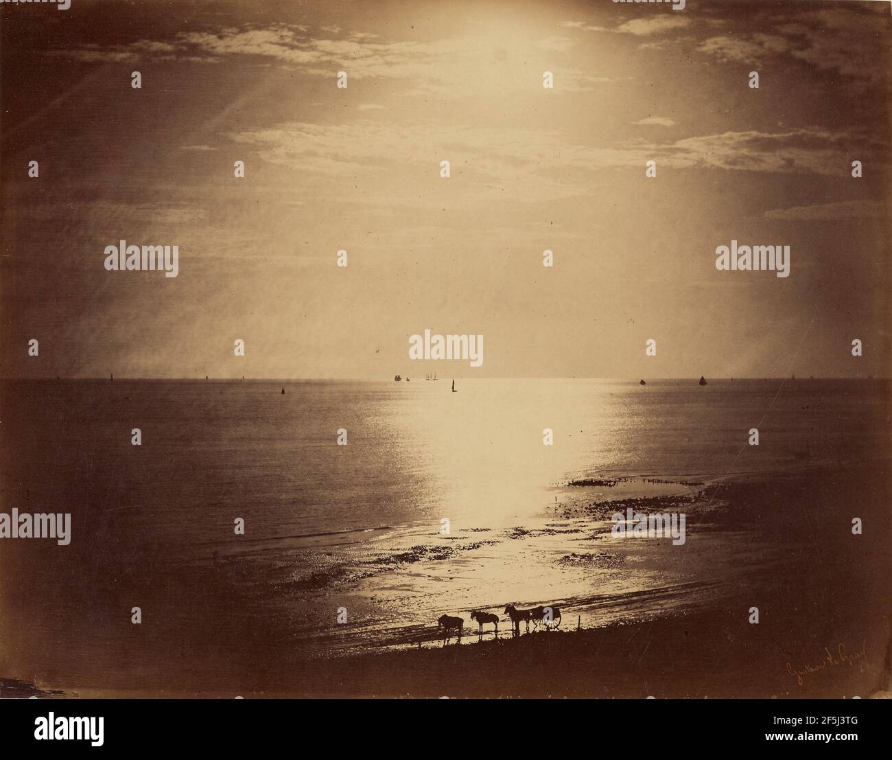 Le Soleil au Zenith - Ocean/The Sun at Zenith, Normandy. Gustave Le ...