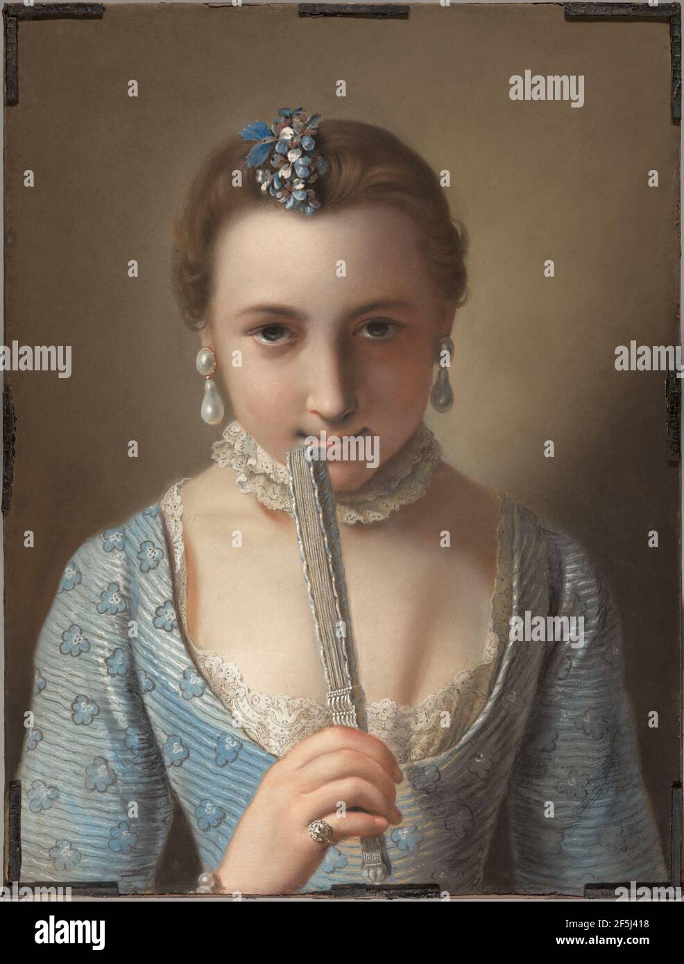 Young Woman with a Fan. Pietro Antonio Rotari (Italian, 1707 - 1762 ...