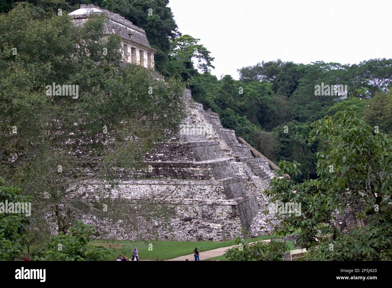 The Temple of the Inscriptions at the Maya city of Palenque in Mexico ...