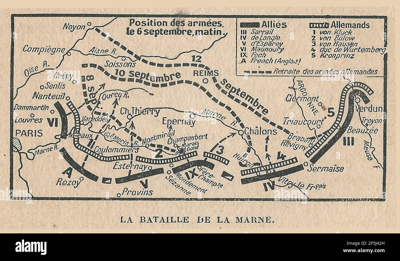 Bataille de la marne 1914 hi-res stock photography and images - Alamy