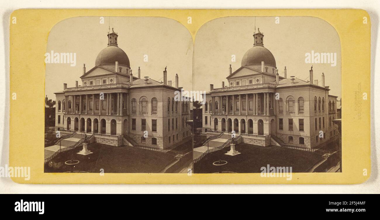State House, Boston, Mass.. Deloss Barnum (American, 1825 - 1873 Stock ...