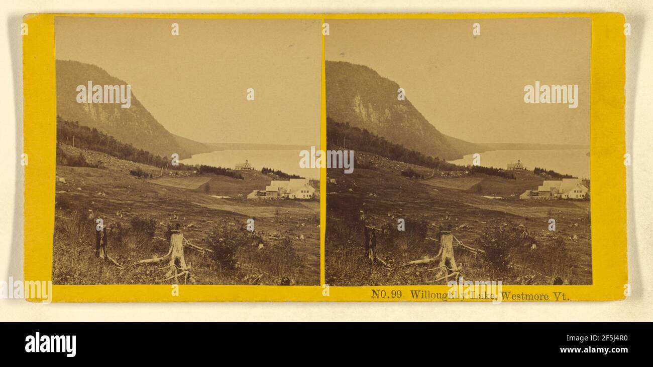 Willoughby Lake, Westmore Vt.. Benjamin West Kilburn (American, 1827 ...