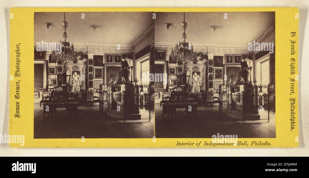 Interior of Independence Hall, Philada.. James Cremer (British, 1821 ...