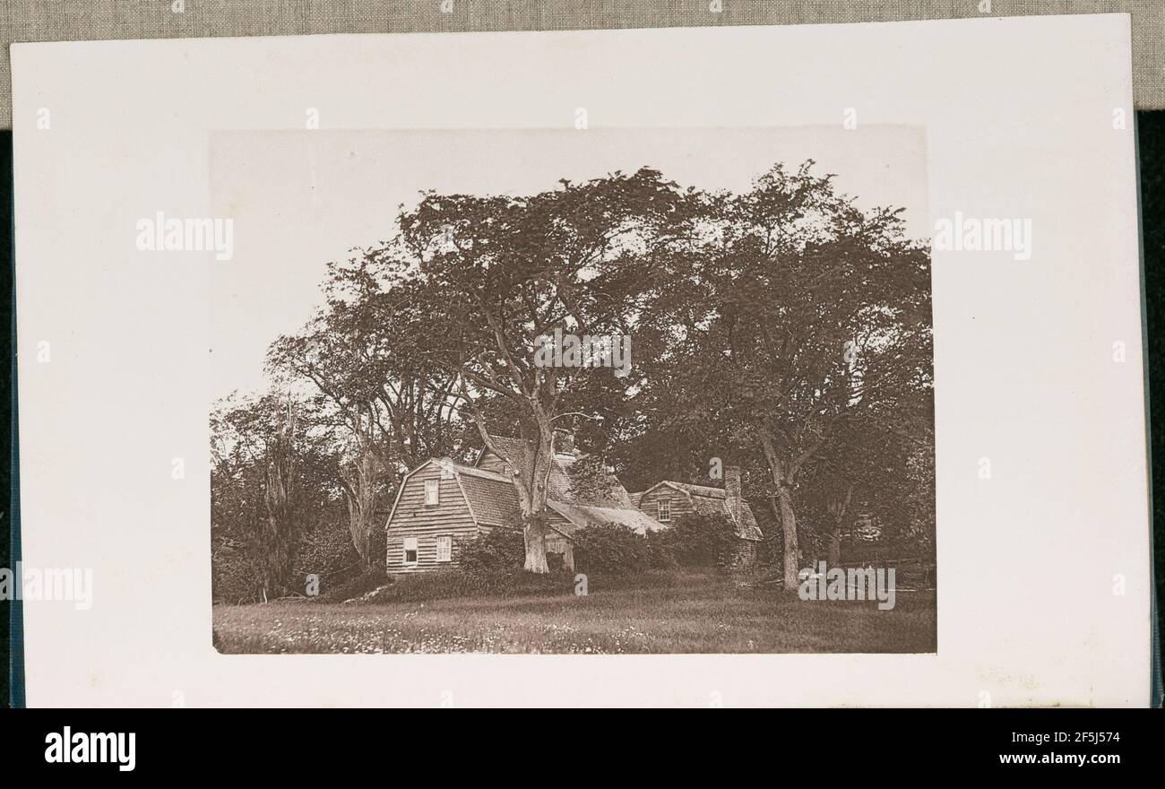 The old Fairbanks House in Dedham, Massachusetts, built in the Year ...