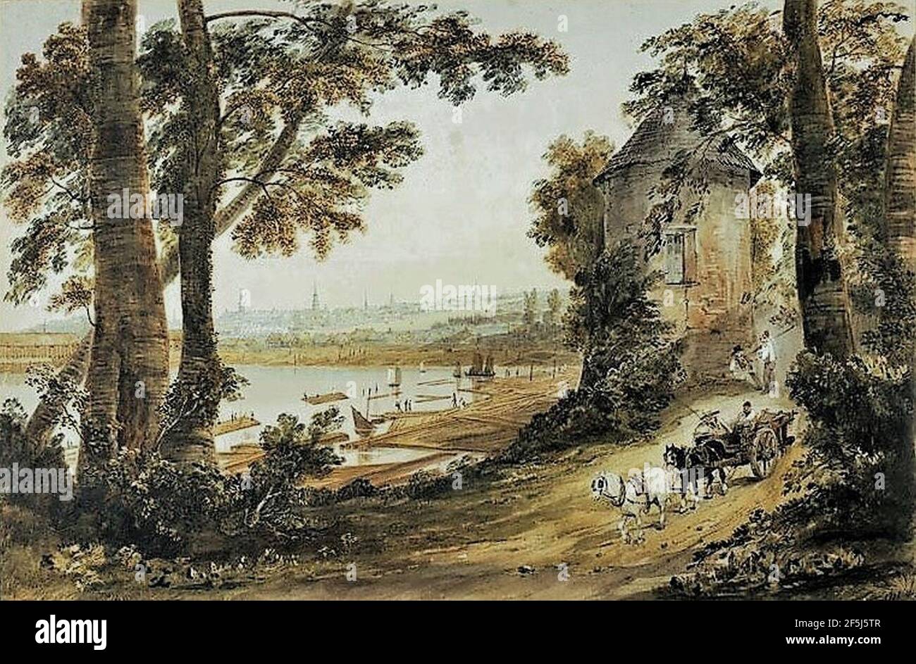 Quebec Seen from the West Bank of the St. Charles River Stock Photo - Alamy