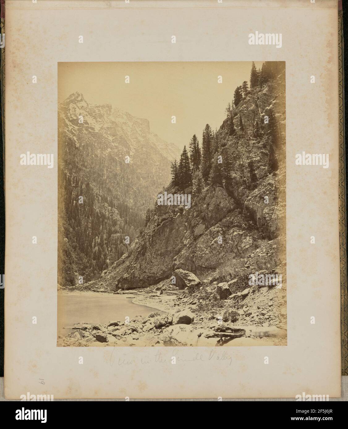 View in the Scinde Valley. John Edward Saché (Prussian or British, born ...