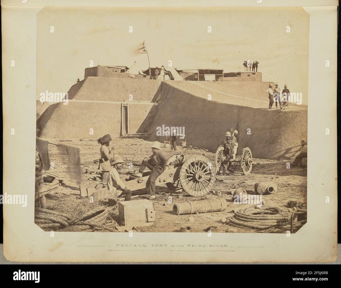 Pehtang Fort on the Peiho River. Felice Beato (English, born Italy ...