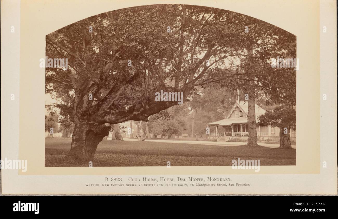 Club House, Hotel Del Monte, Monterey. Carleton Watkins (American, 1829 ...