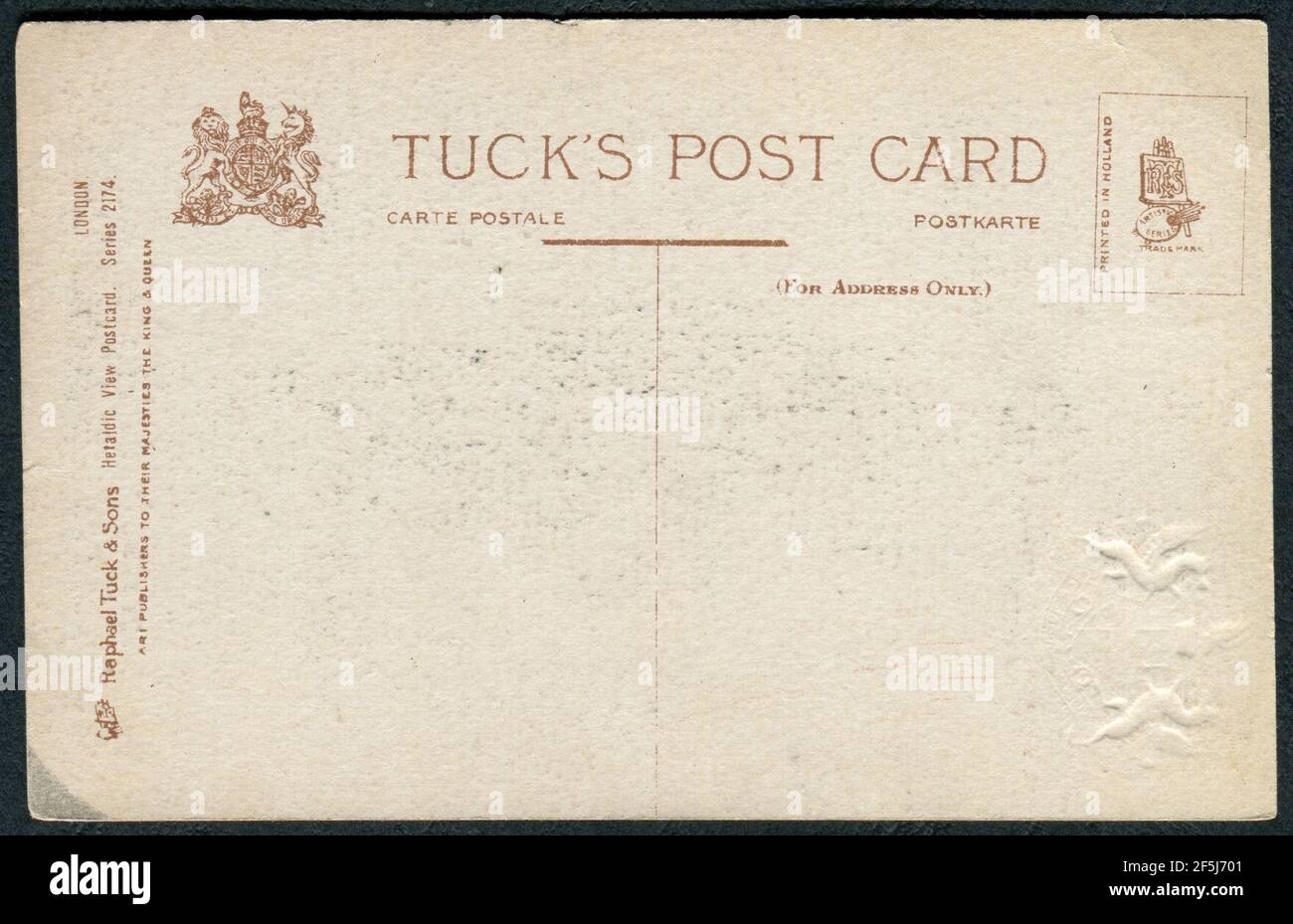 Raphael Tuck & Sons London Heraldic View Postcard Series 2174 THE RIVER ...