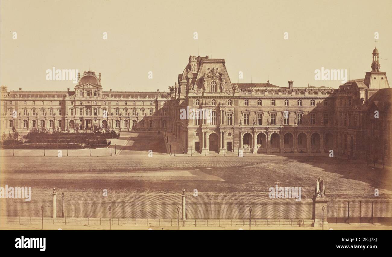 The Cour Napoléon Seen from the Tuileries, Louvre, Paris. Édouard ...