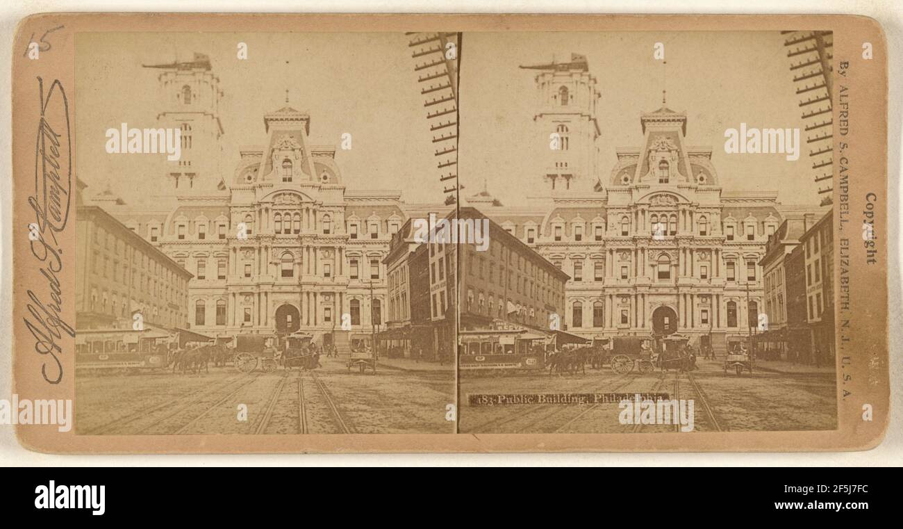 Public Building, Philadelphia. Alfred S. Campbell (American, active New ...