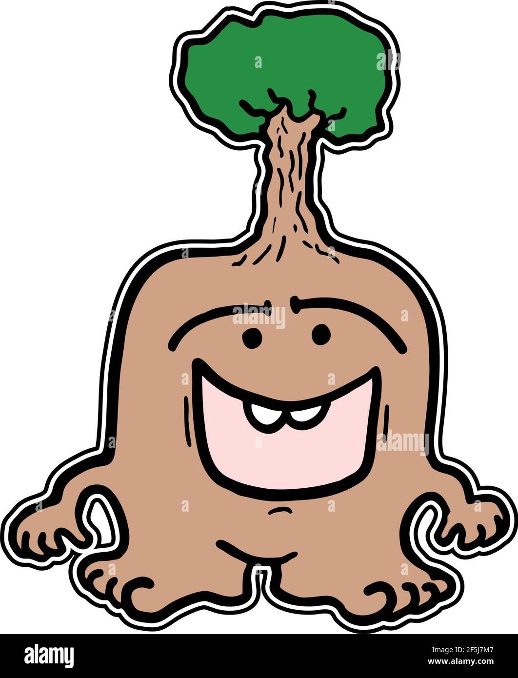 Comic tree Stock Vector Images - Alamy