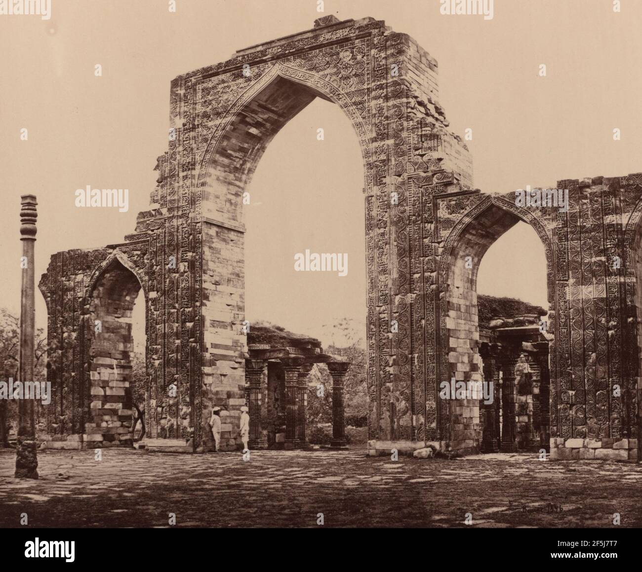 The Great Arch and Iron Pillar. Samuel Bourne (English, 1834 - 1912 ...