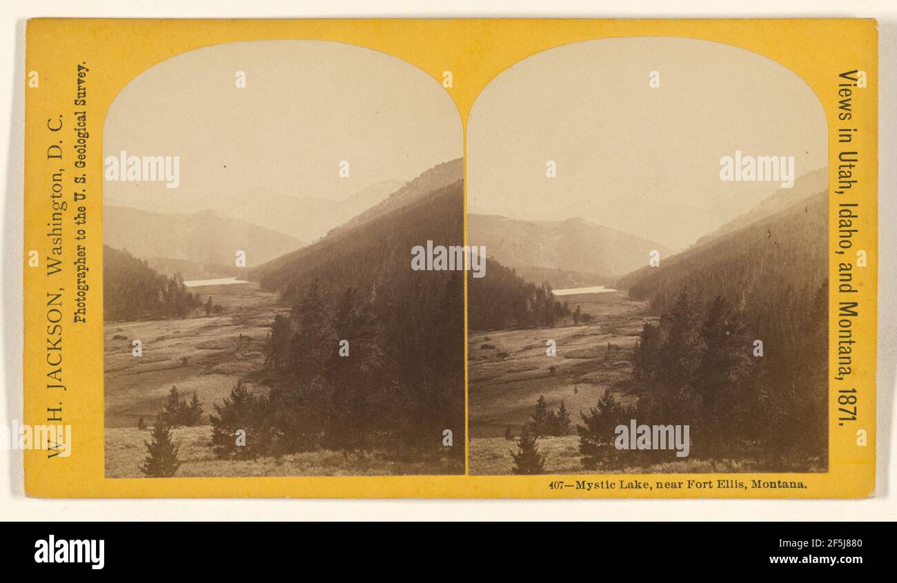 Mystic Lake, near Fort Ellis, Montana.. William Henry Jackson (American ...
