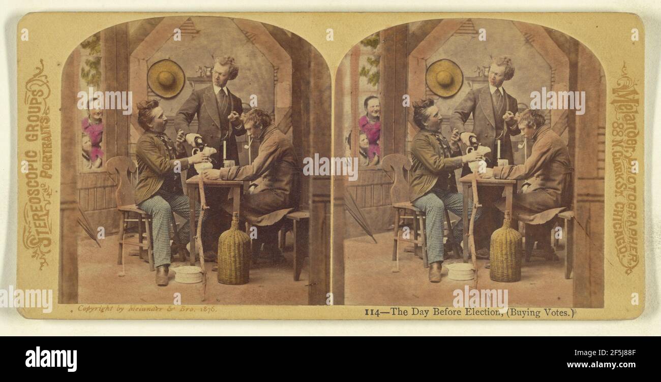 The Day Before Election, (Buying Votes.). Louis Magnus Melander ...