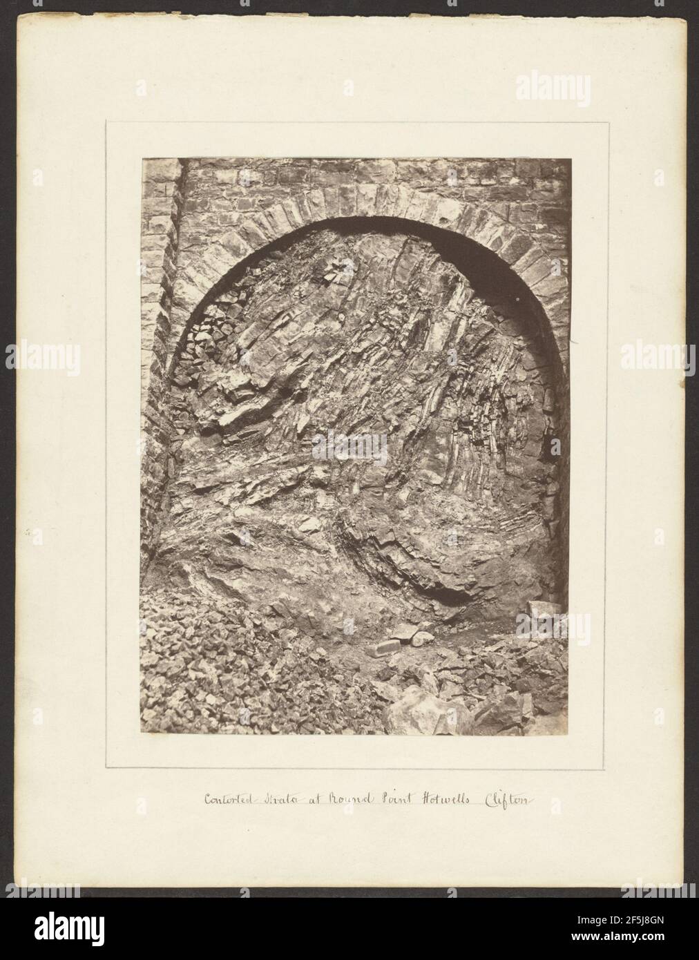 Contorted Strata at Round Point, Hotwells, Clifton. John Wheeley Gough ...