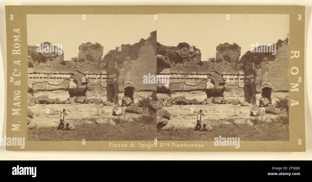 View of Caracalla. Michele Mang & Company Stock Photo - Alamy