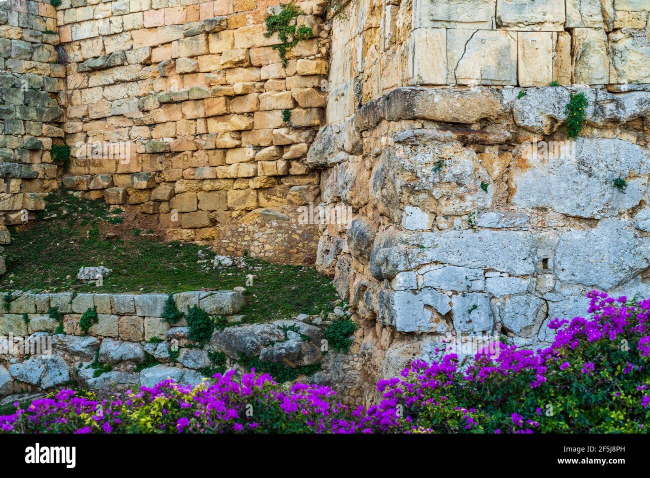 Roman wall of Tarragona, Tarraco, Catalonia, Spain. UNESCO World ...