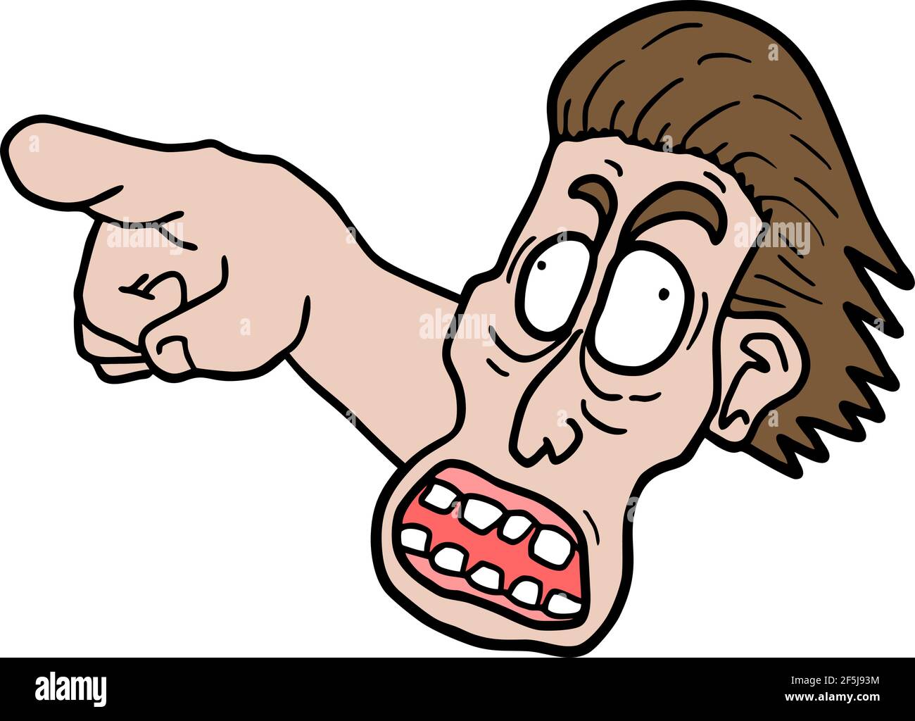 Cartoon boy pointing hi-res stock photography and images - Alamy