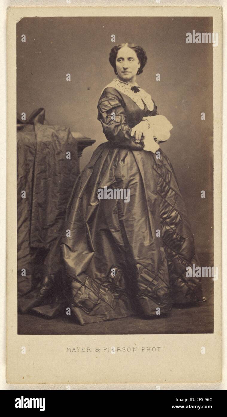 Unidentified woman standing. Mayer & Pierson (French, active 1855 ...