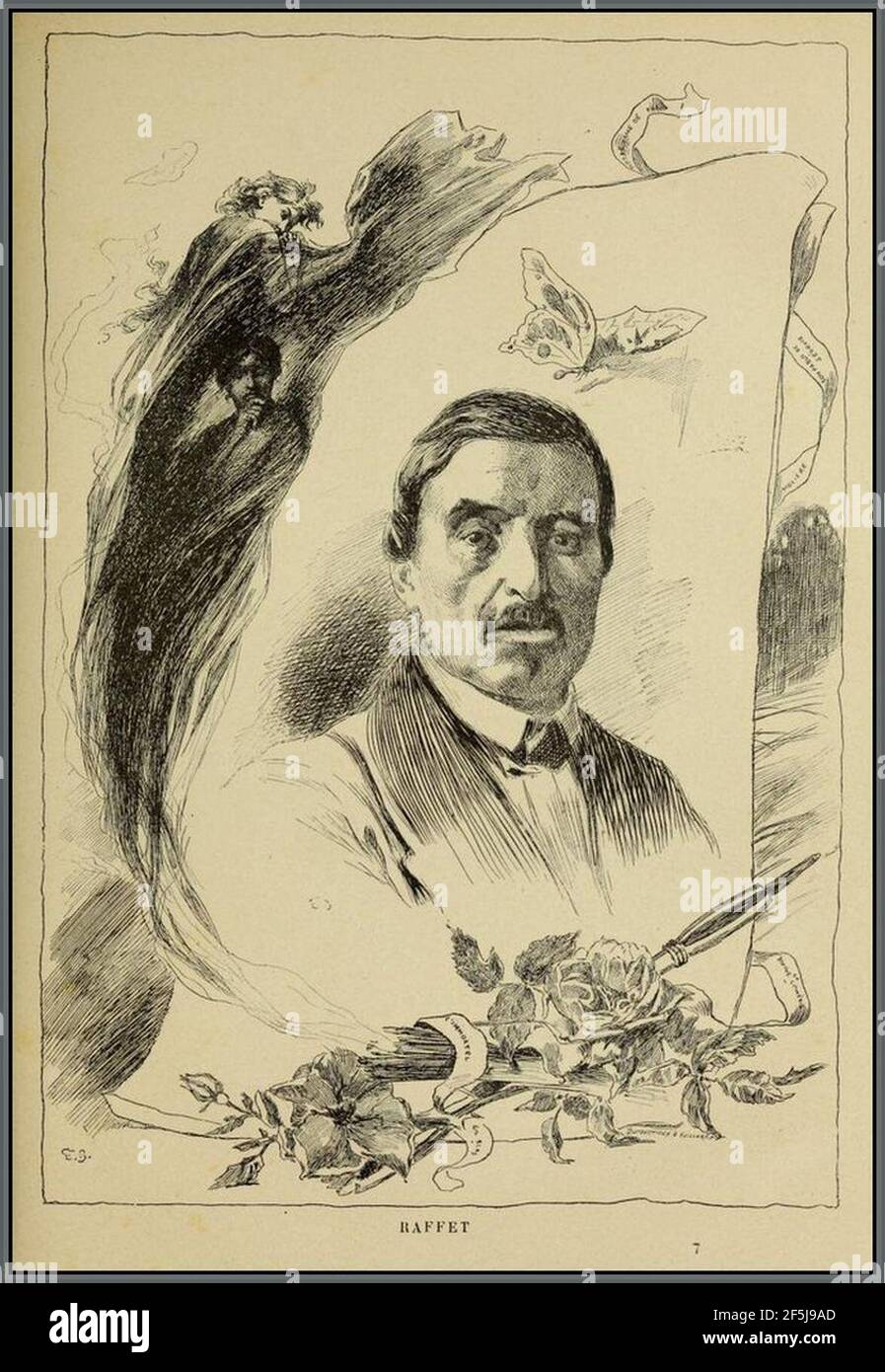 Auguste Raffet by Émile Bayard (art historian Stock Photo - Alamy