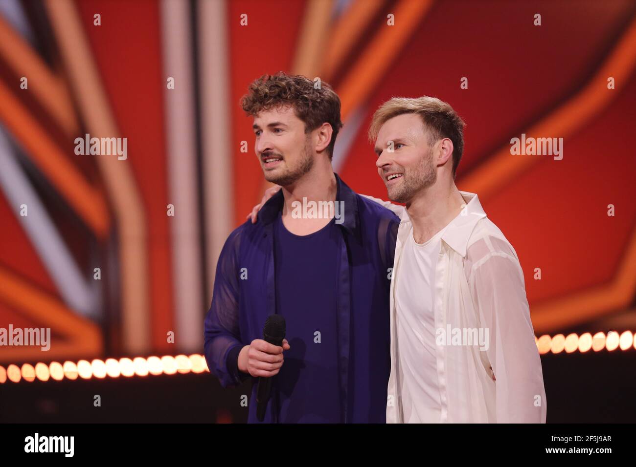 Cologne, Germany. 26th Mar, 2021. TV actor Nicolas Puschmann and ...