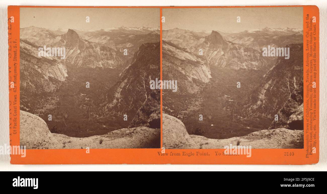 View from Eagle Point. Yo Semite.. Carleton Watkins (American, 1829 ...