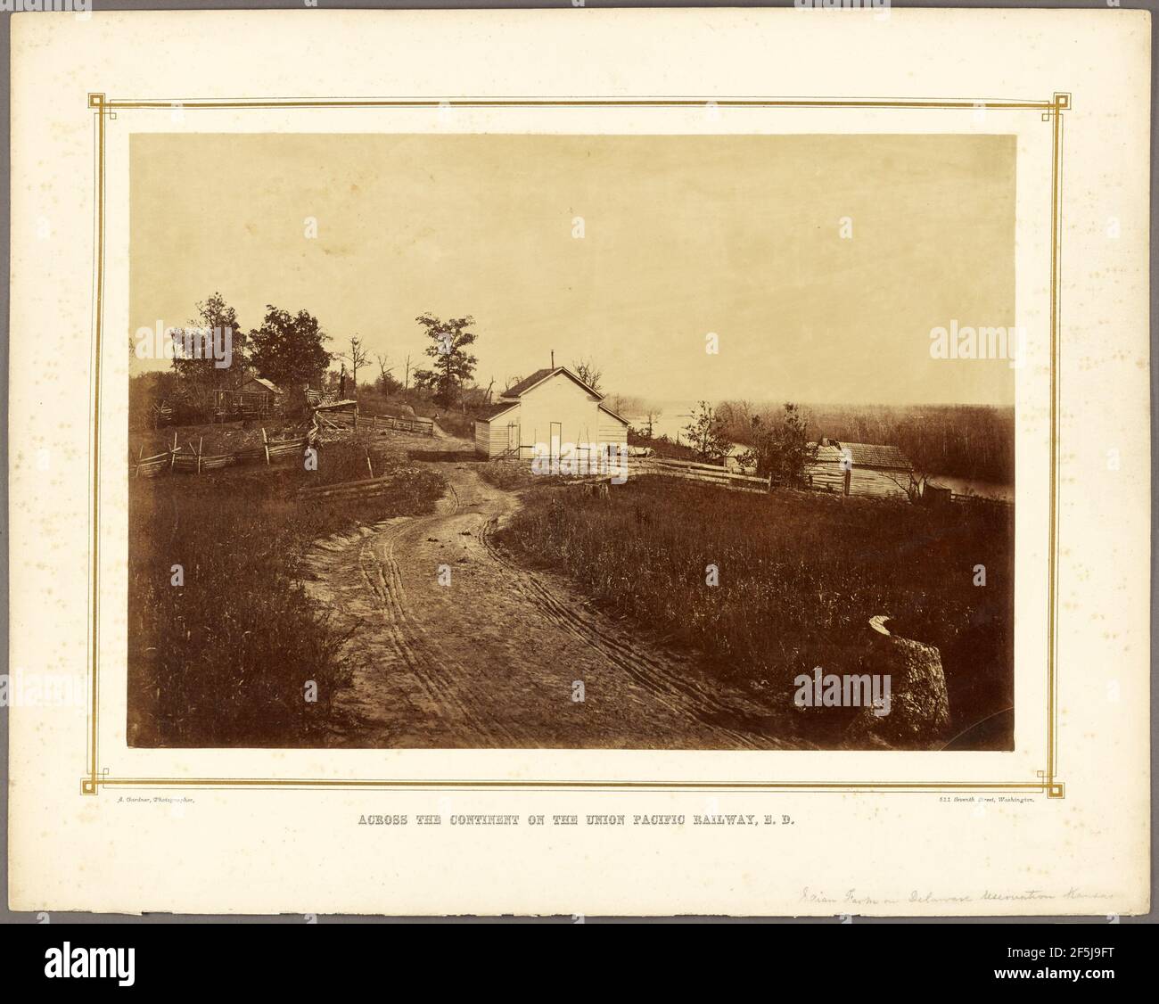 Indian Farm on the Delaware Reservation, Kansas. Alexander Gardner ...