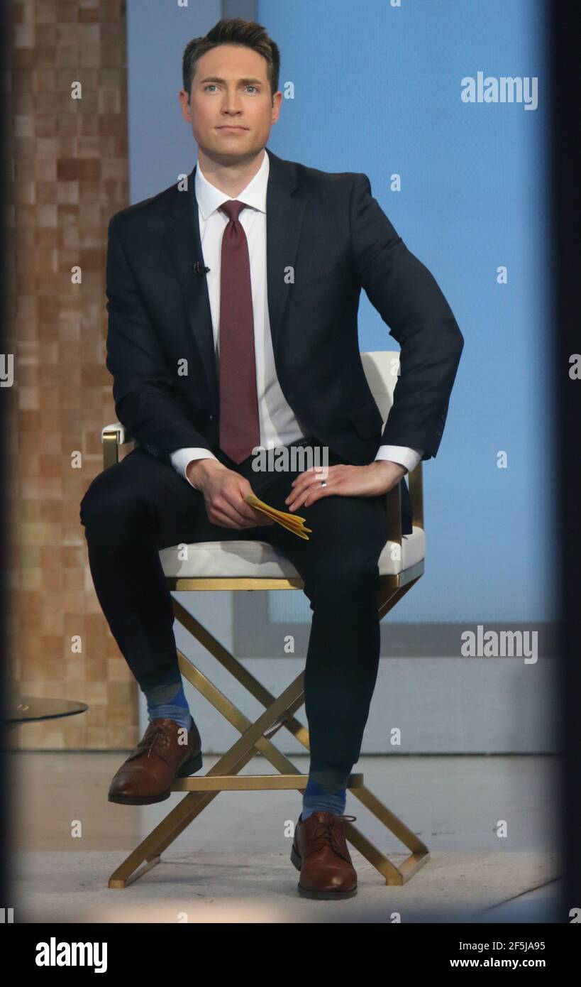 March 26, 2021. Whit Johnson at Good Morning America in New York March ...