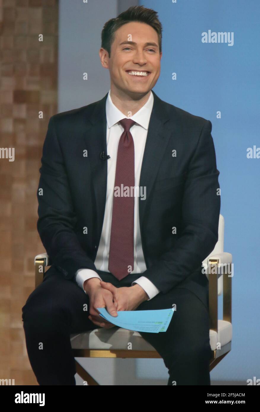 March 26, 2021. Whit Johnson at Good Morning America in New York March ...