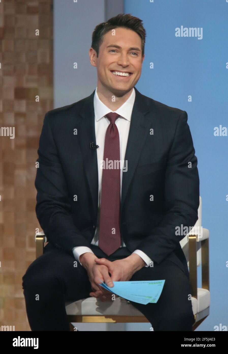 March 26, 2021. Whit Johnson at Good Morning America in New York March ...