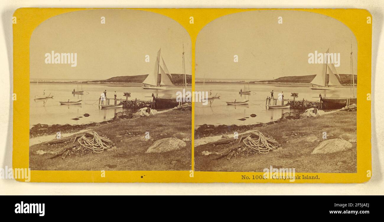 Cuttyhunk Island.. Benjamin West Kilburn (American, 1827 - 1909 Stock ...