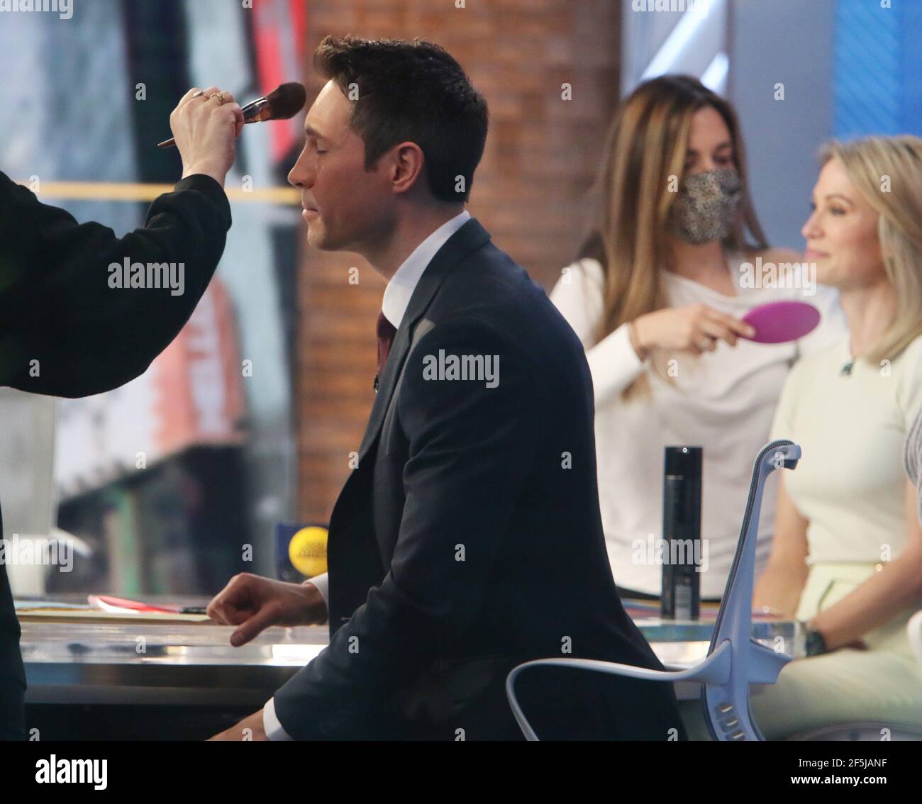 March 26, 2021. Whit Johnson at Good Morning America in New York March ...