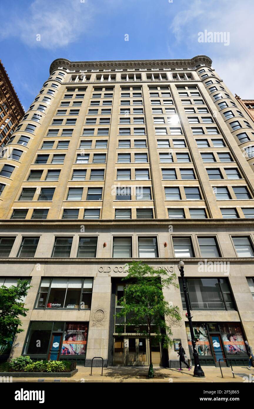 Chicago, Illinois, USA. The Old Colony Building on South Dearborn ...