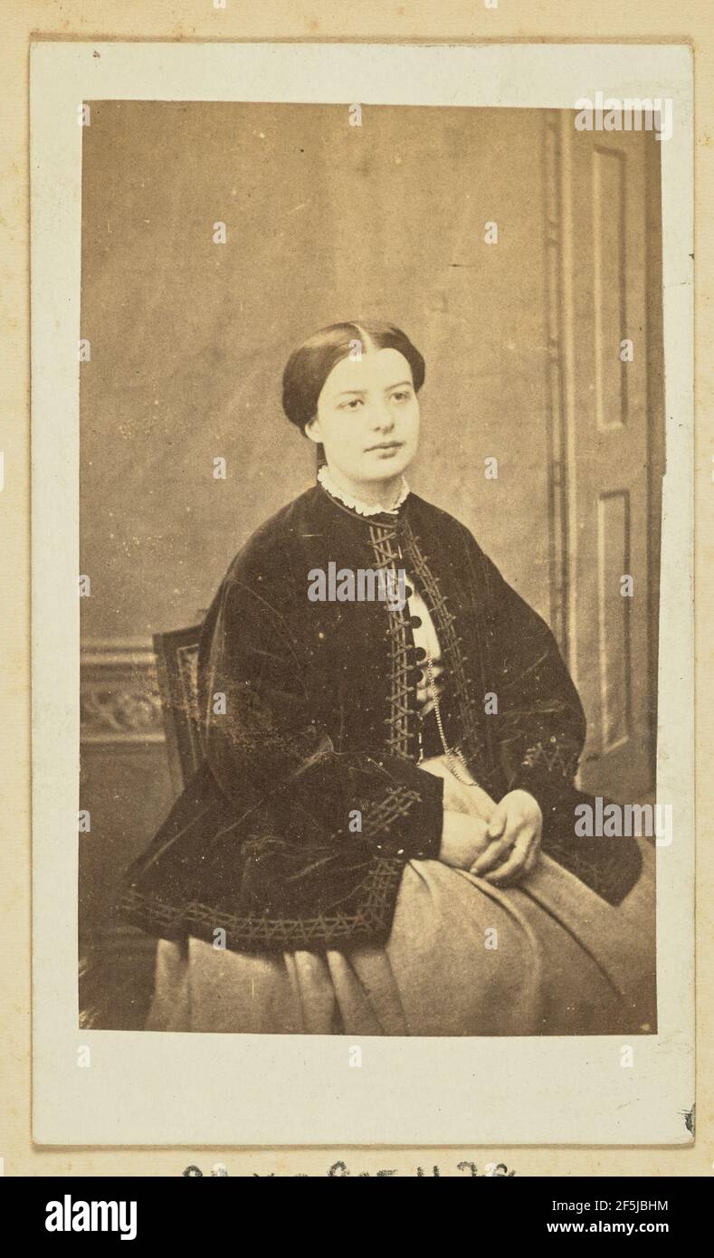 Portrait of a young woman. Unknown maker Stock Photo - Alamy