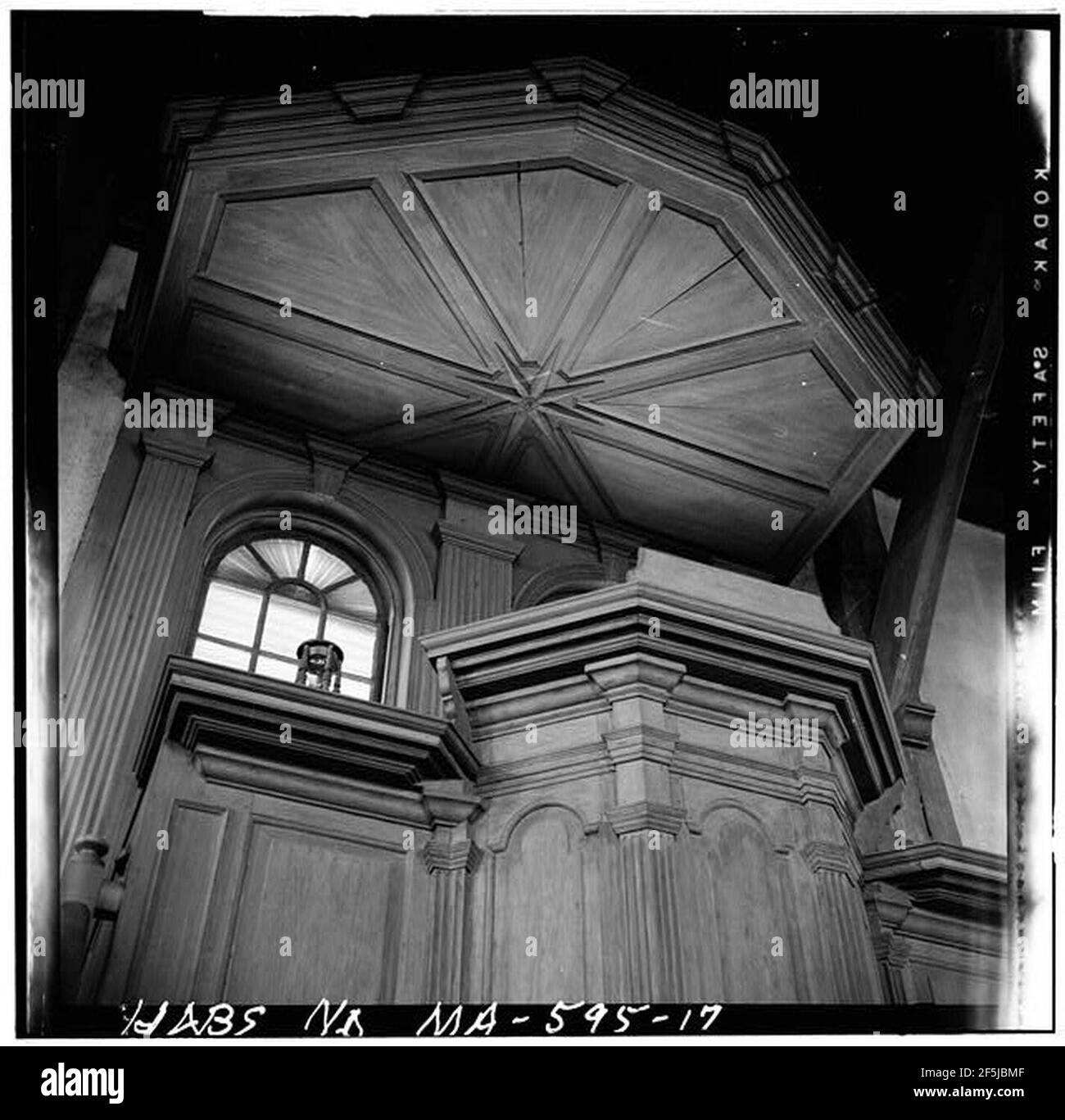 Pulpit Old Ship Church Stock Photo - Alamy