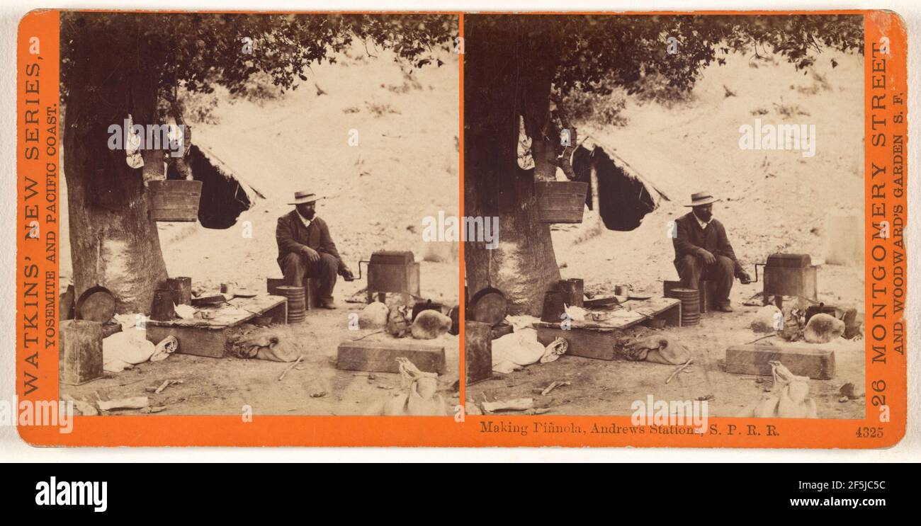 Making Pinnola, Andrews Stations, S.P.R.R.. Carleton Watkins (American ...